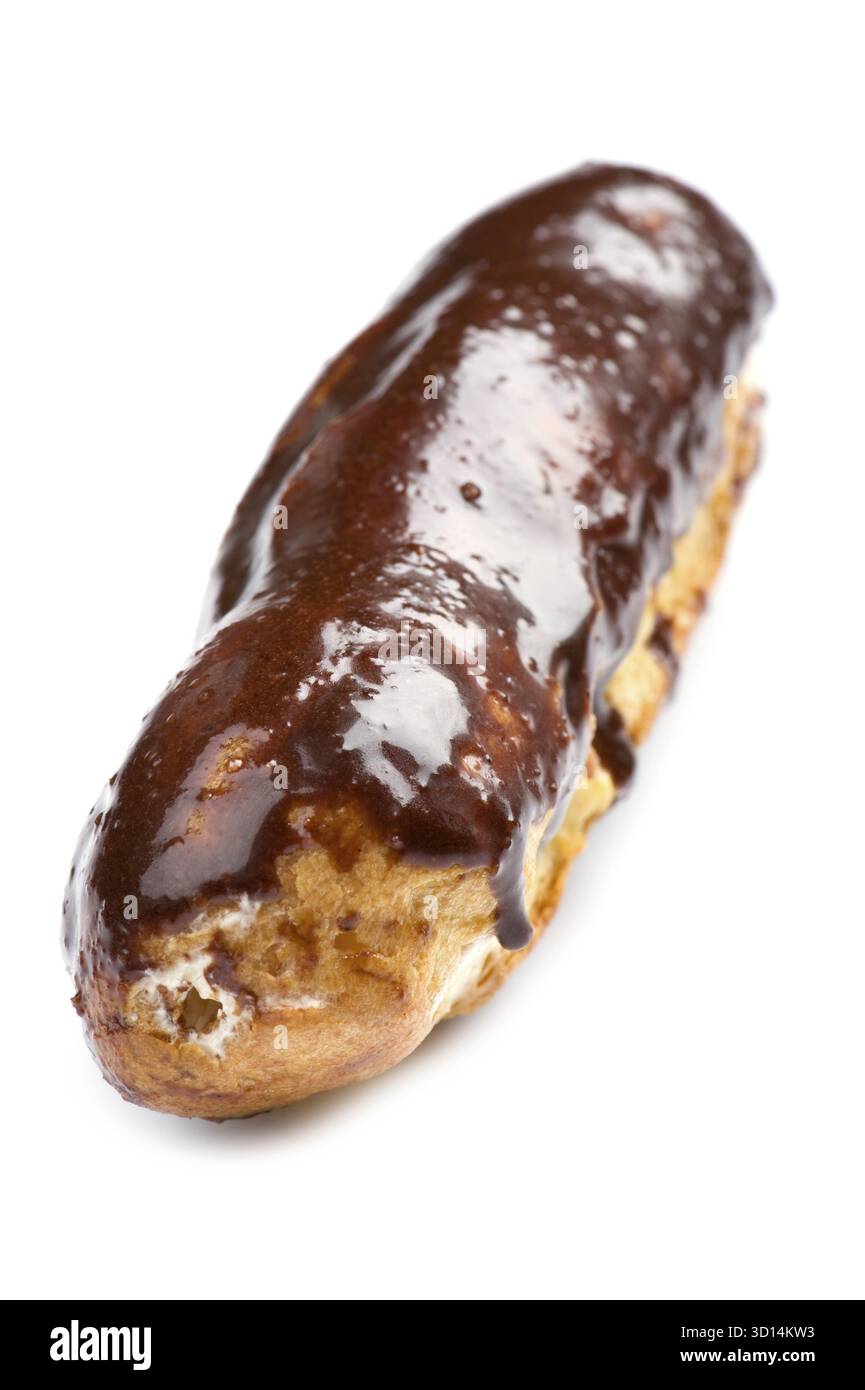 Cake eclair close up Cut Out Stock Images & Pictures - Alamy