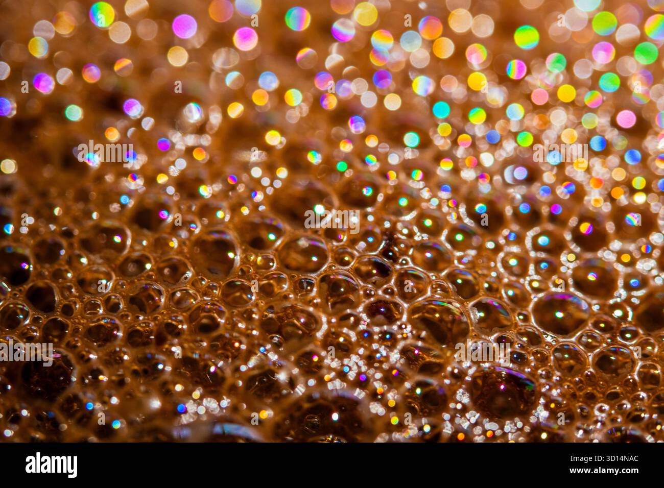 Extreme macro of bubbles on top of a mug of hot chocolate Stock Photo ...