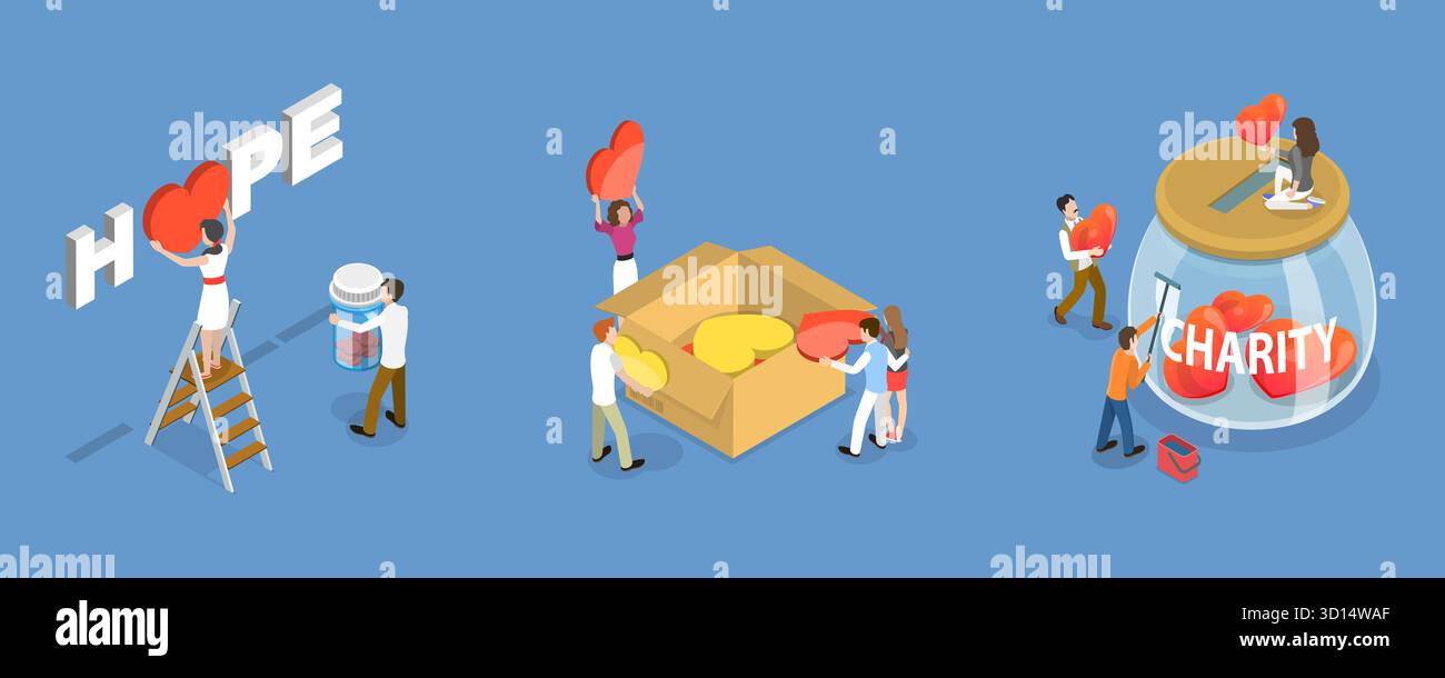 Illustration service man heart hi-res stock photography and images - Alamy