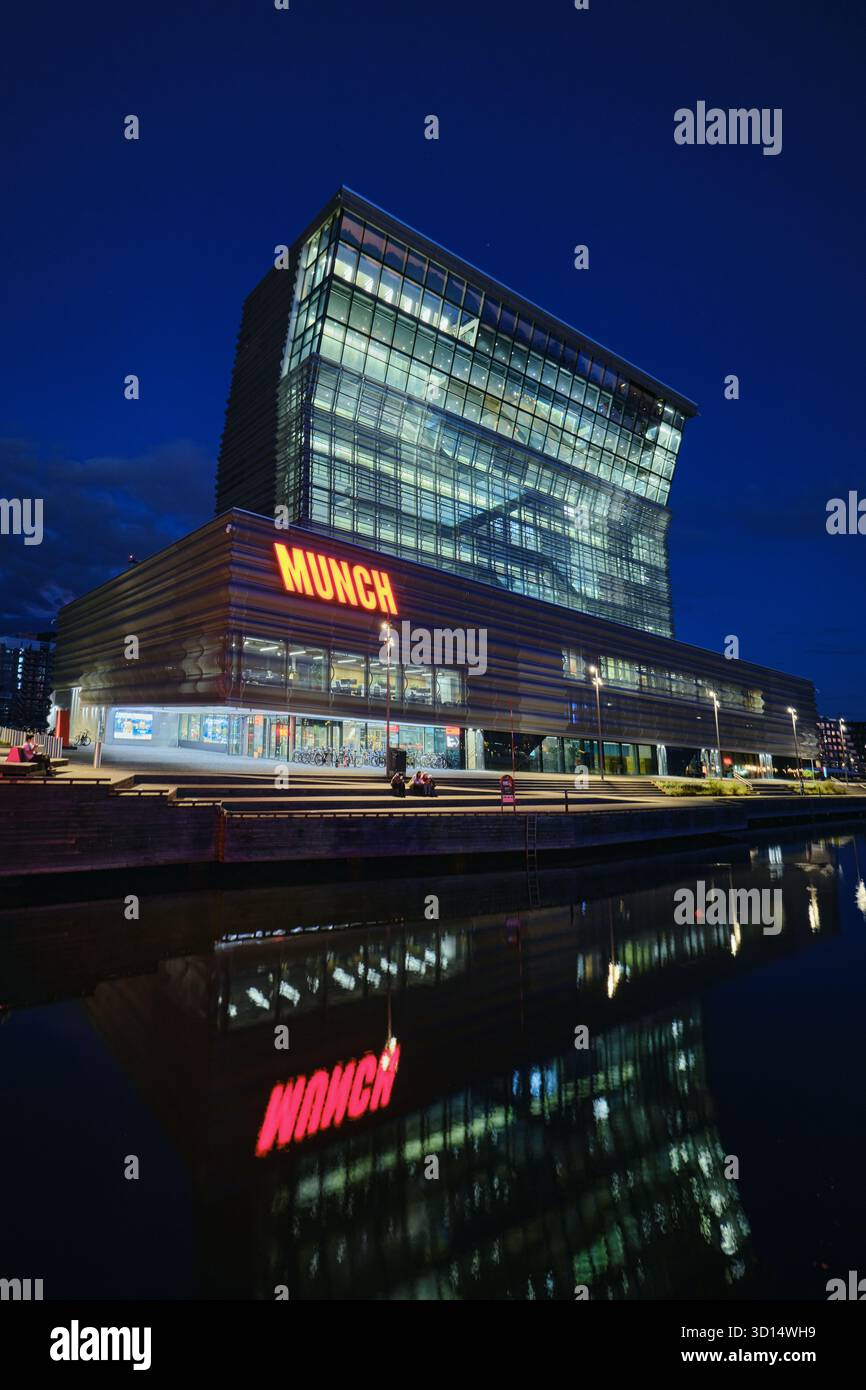 Oslo, Norway - September 6, 2025: Exterior view of the interesting ...