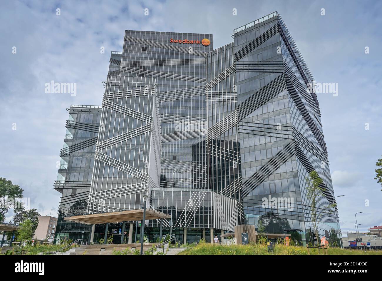 Hochhaus, Swedbank, Bürogebäude Arteri kvartal, Tallinn, Estland ...