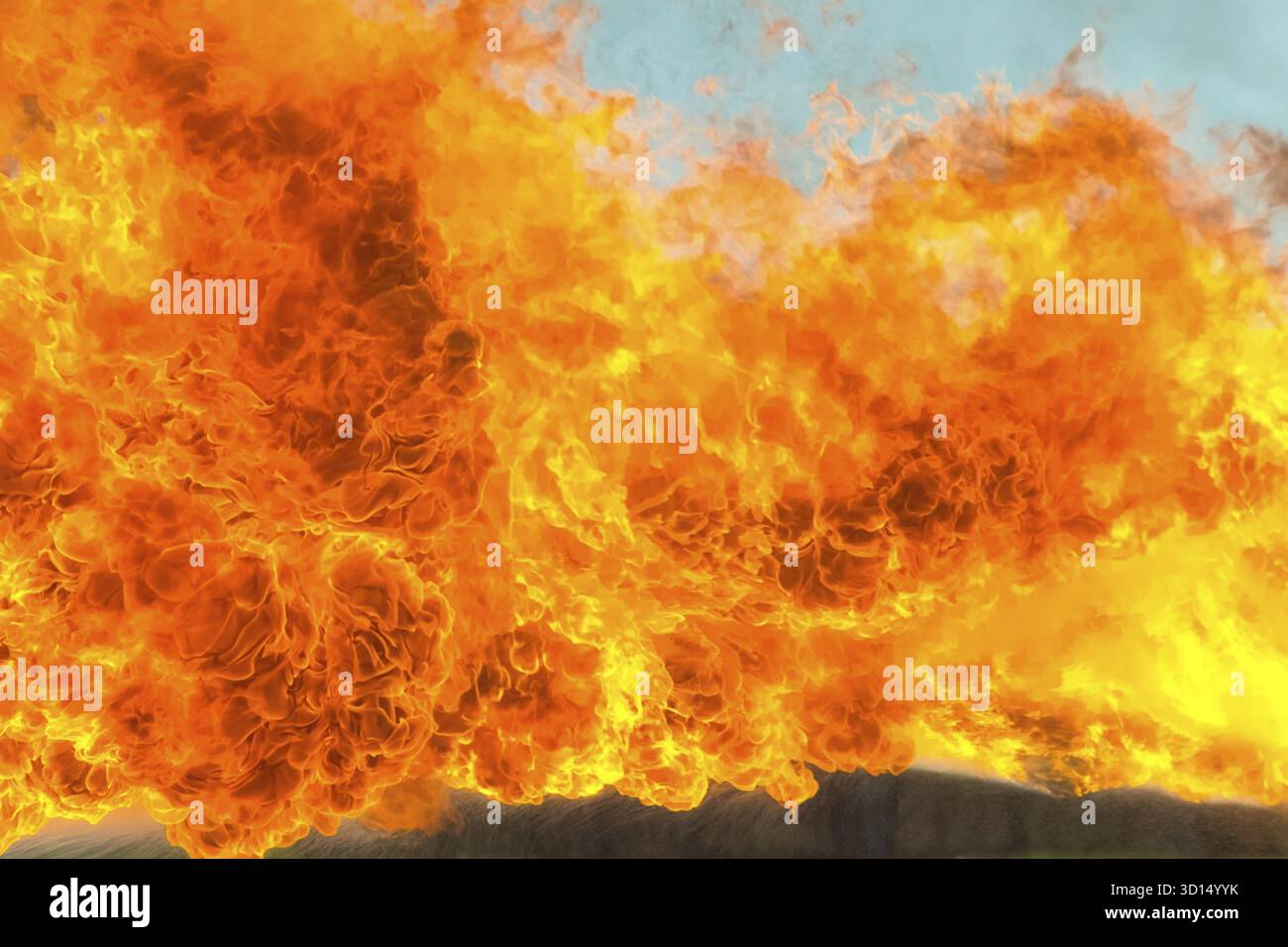 Orange burning tongues flame hi-res stock photography and images - Alamy