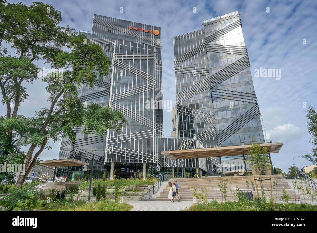 Hochhaus, Swedbank, Bürogebäude Arteri kvartal, Tallinn, Estland ...