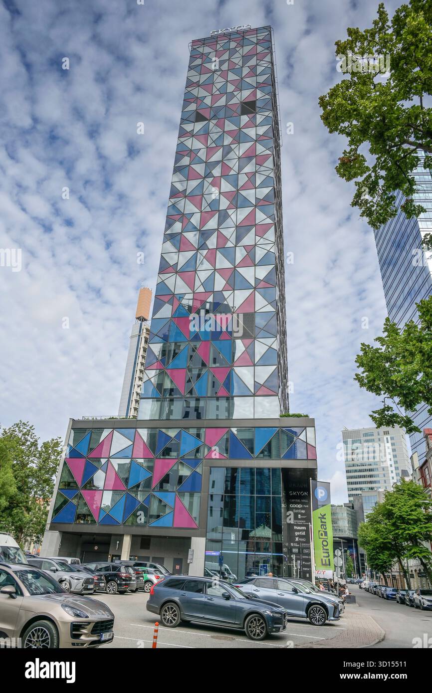 Skyon Hochhaus, Geschäftsviertel Maakri-Kvartal, Tallinn, Estland ...