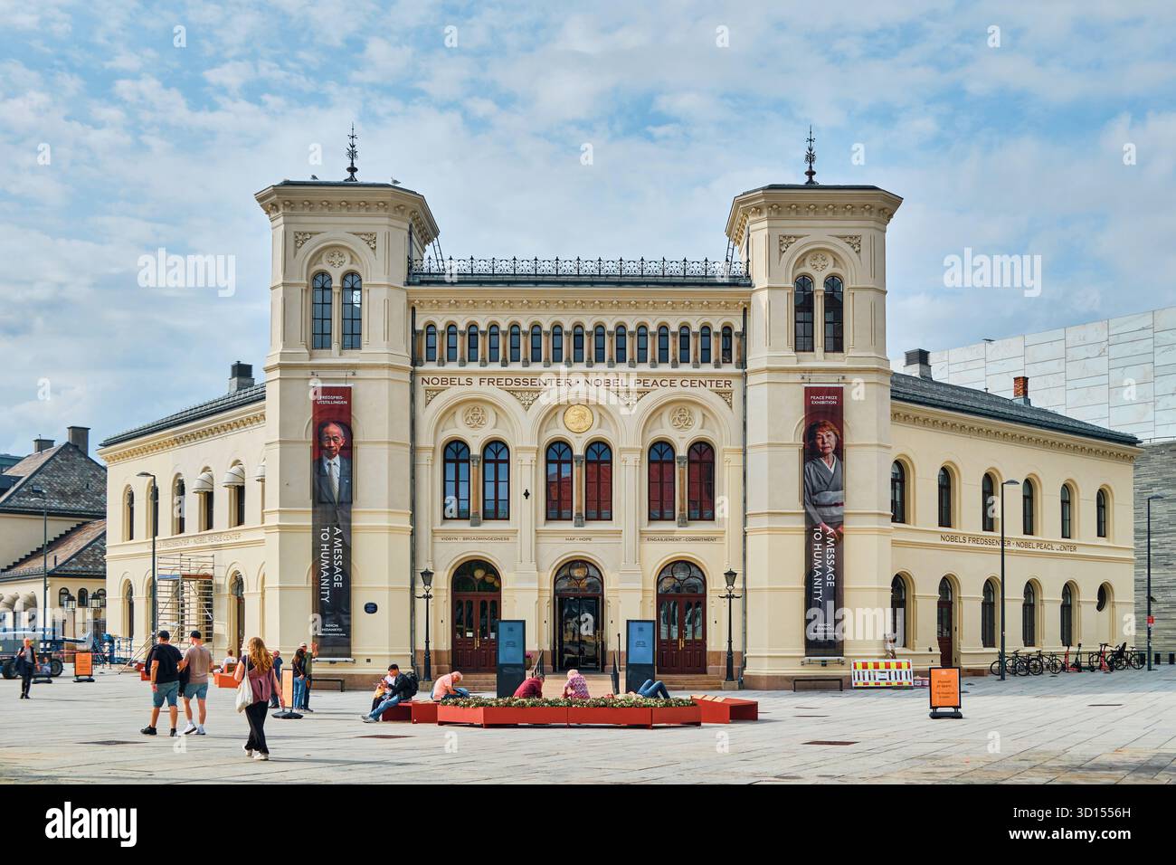 Oslo, Norway - September 9, 2025: Facade of the Nobel peace center ...