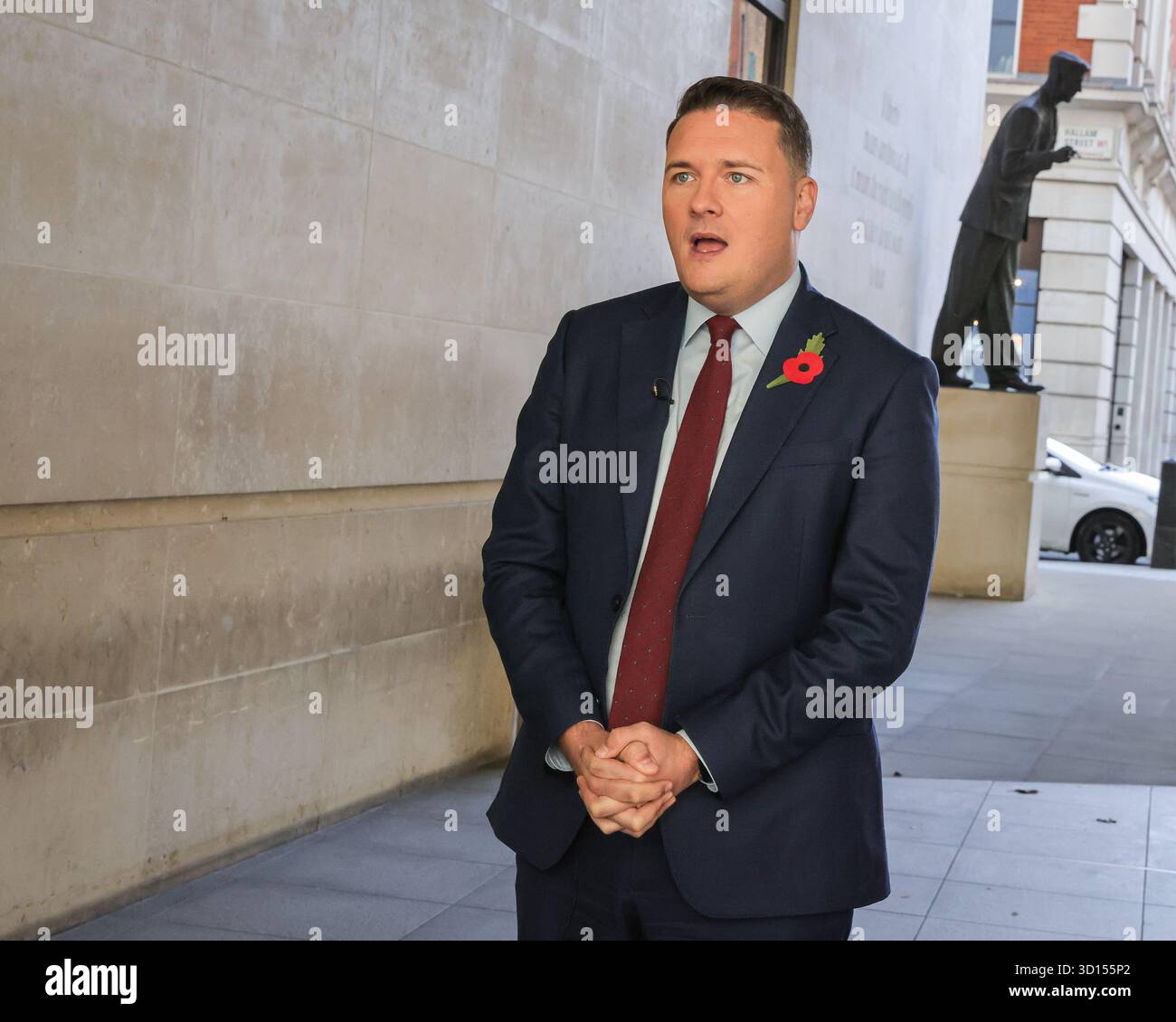 London, UK. 26th Oct 2025. Wes Streeting, Secretary of State for Health ...