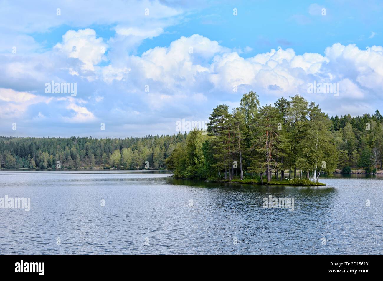 Oslo, Norway - September 9, 2025: View of Sognsvann lake north of Oslo ...