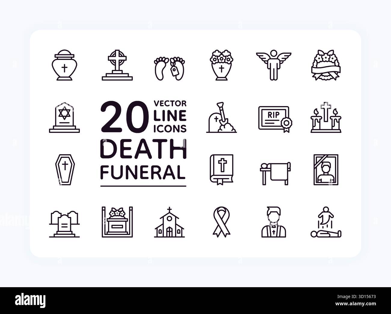 Funerary service Stock Vector Images - Alamy
