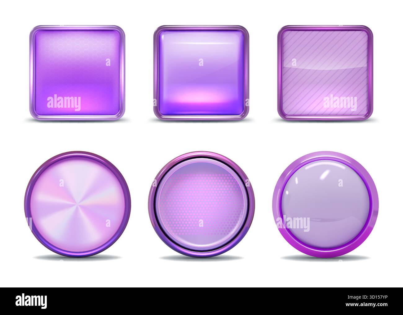 Pink round 3d object Stock Vector Images - Alamy