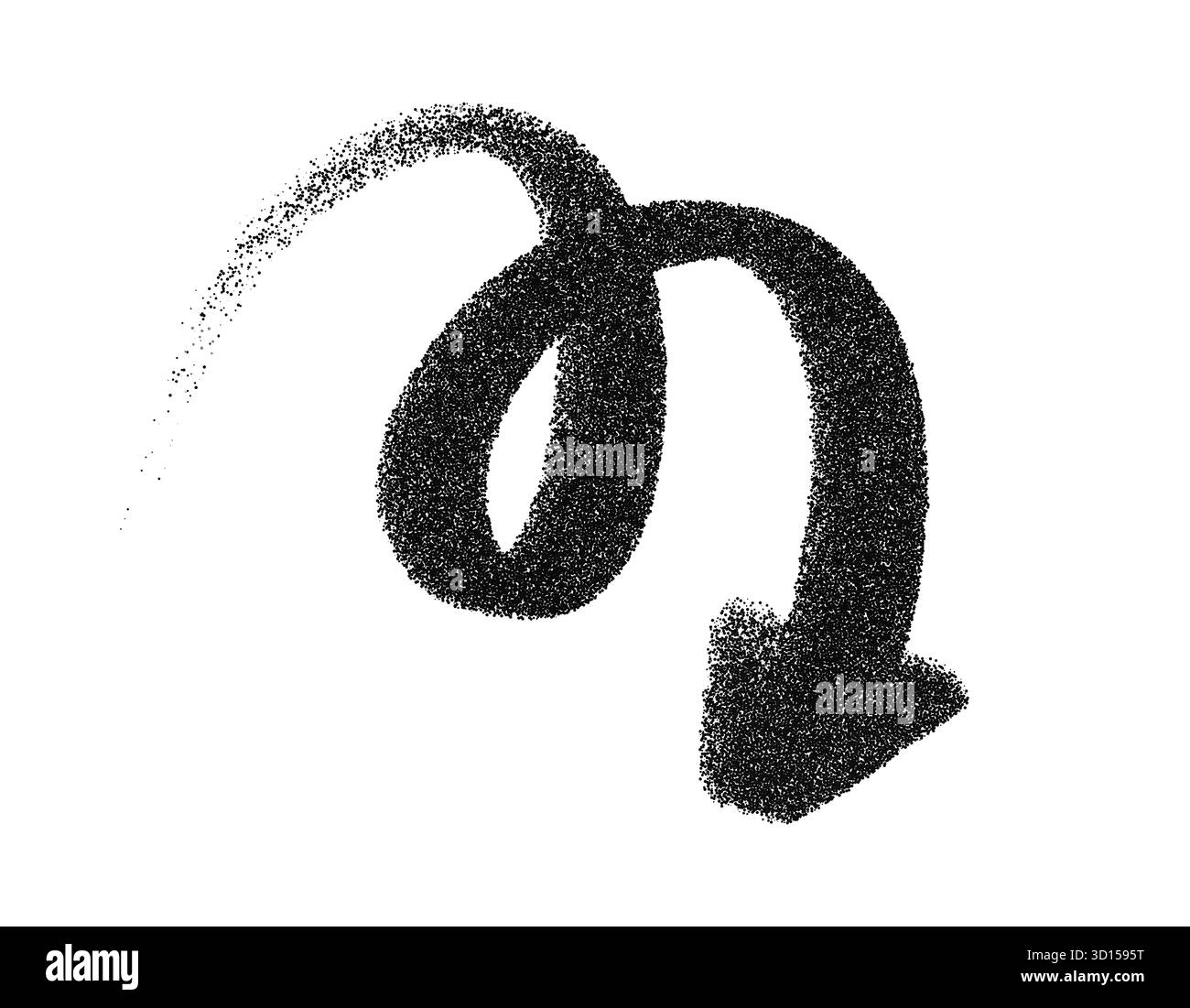 Curved spray paint arrow Stock Vector Images - Alamy