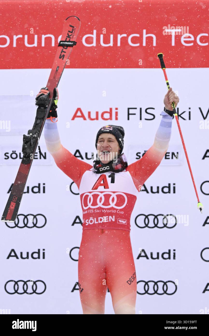 SOELDEN, AUSTRIA - OCTOBER 26: first place Marco Odermatt of ...