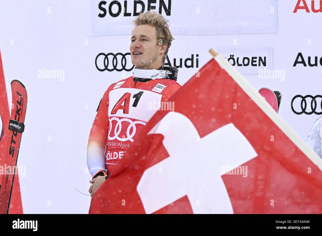 SOELDEN, AUSTRIA - OCTOBER 26: first place Marco Odermatt of ...