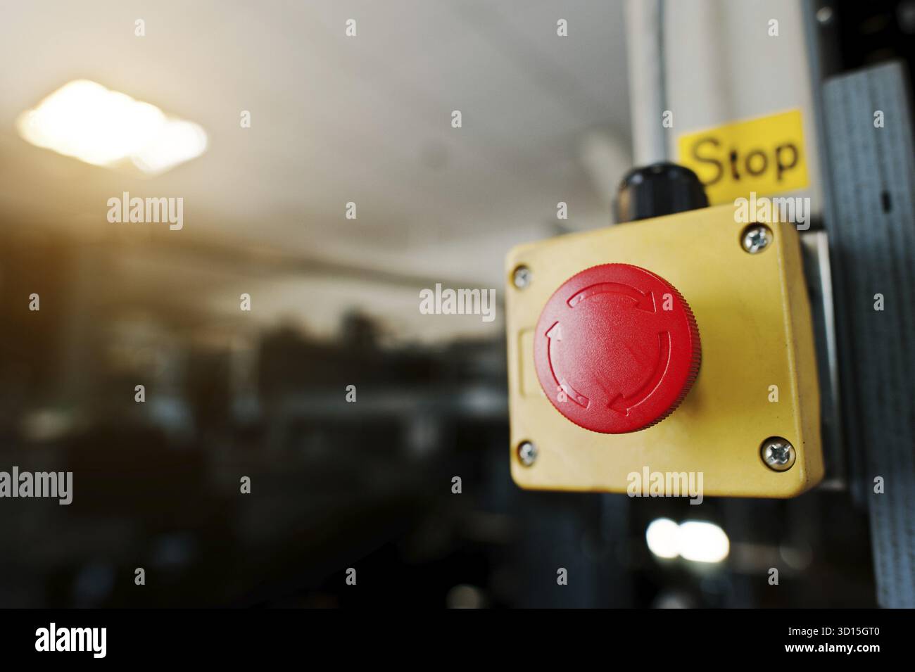 Stop switch in engine room hi-res stock photography and images - Alamy