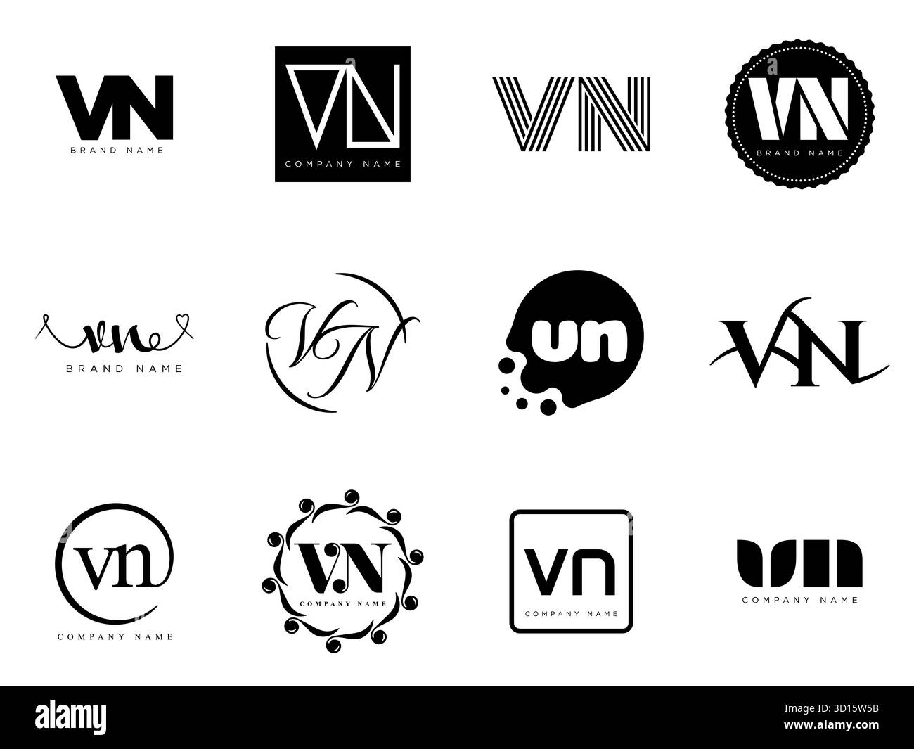 Vn font Black and White Stock Photos & Images - Alamy