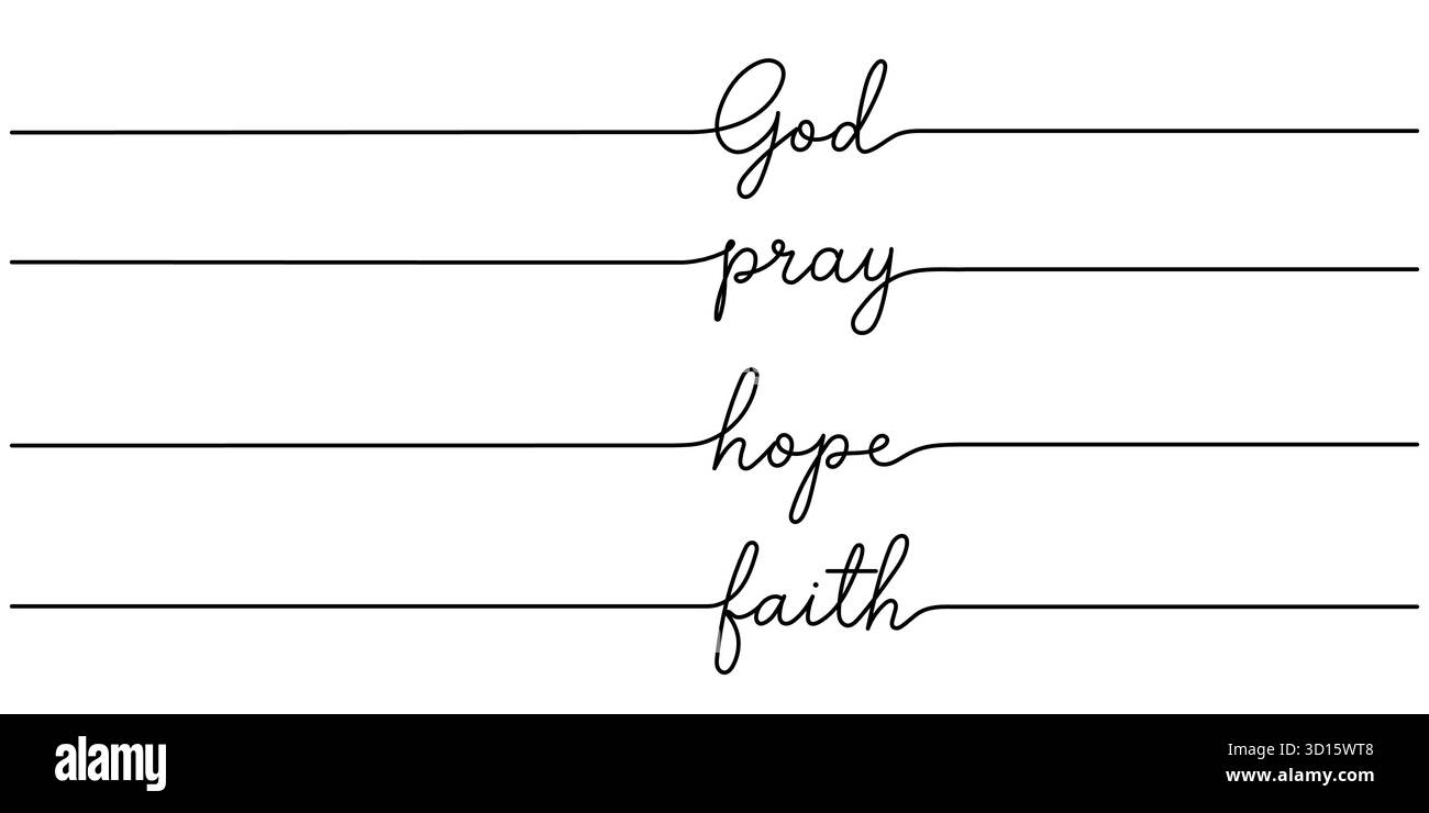 One god calligraphy Cut Out Stock Images & Pictures - Alamy