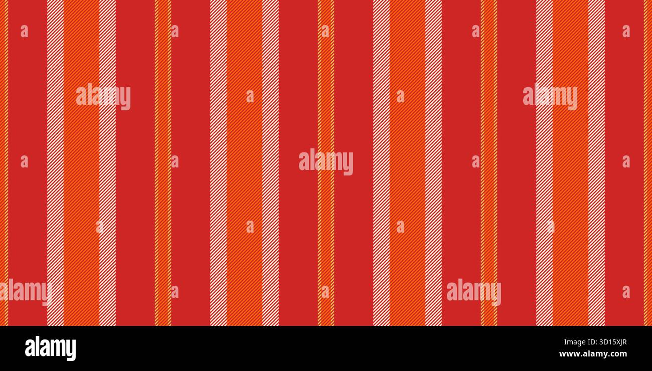 Striking vertical stripe pattern in bold red, orange and white. Creates ...