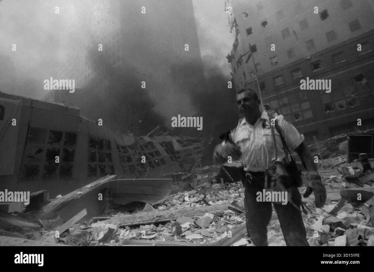 rescue-worker-amid-ruins-following-september-11th-terrorist-attack-on ...