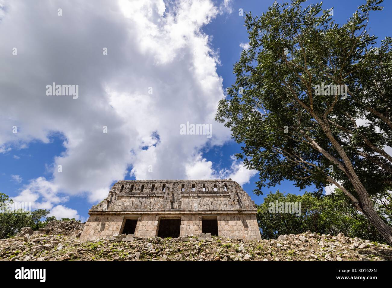Ancient temple atop mound hi-res stock photography and images - Alamy