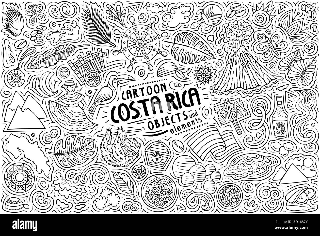 Costa rican eco tourism Black and White Stock Photos & Images - Alamy