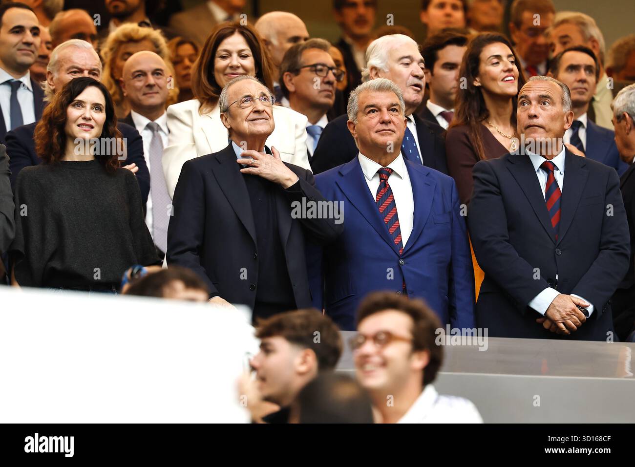 (L-R) Florentino Perez (Real), Joan Laporta (Barcelona), OCTOBER 26 ...