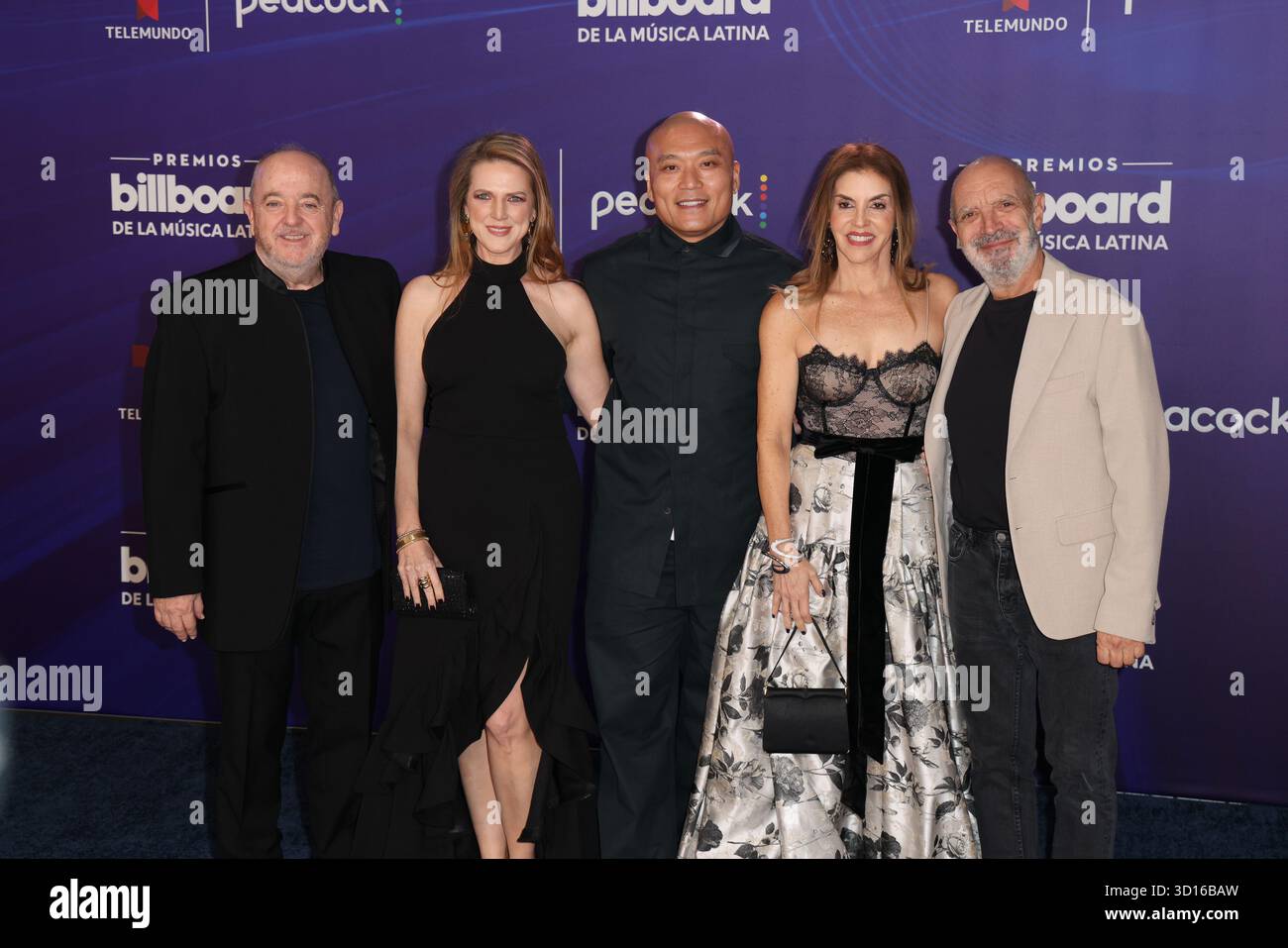 MIAMI, FLORIDA - OCTOBER 23: (C) Sigal Ratner, Mike Van and Leila Cobo ...