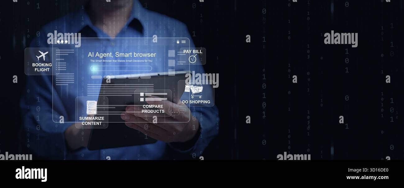 Ai agent browser hi-res stock photography and images - Alamy