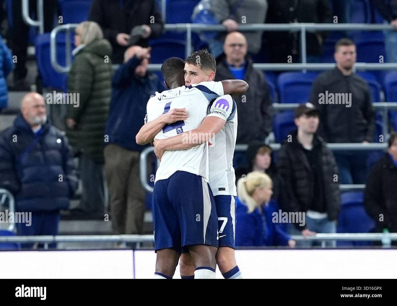 Tottenham Hotspur's Kevin Danso and Micky van de Ven celebrate ...
