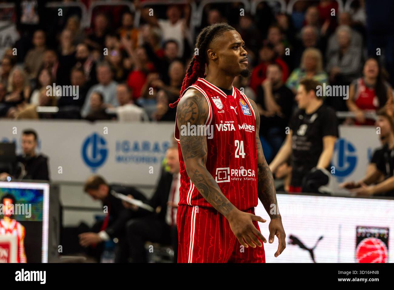 26.10.2025, BROSE Arena, Bamberg, GER, easy-Credit Basketball-Bundesliga, BMA365 Bamberg Baskets ...