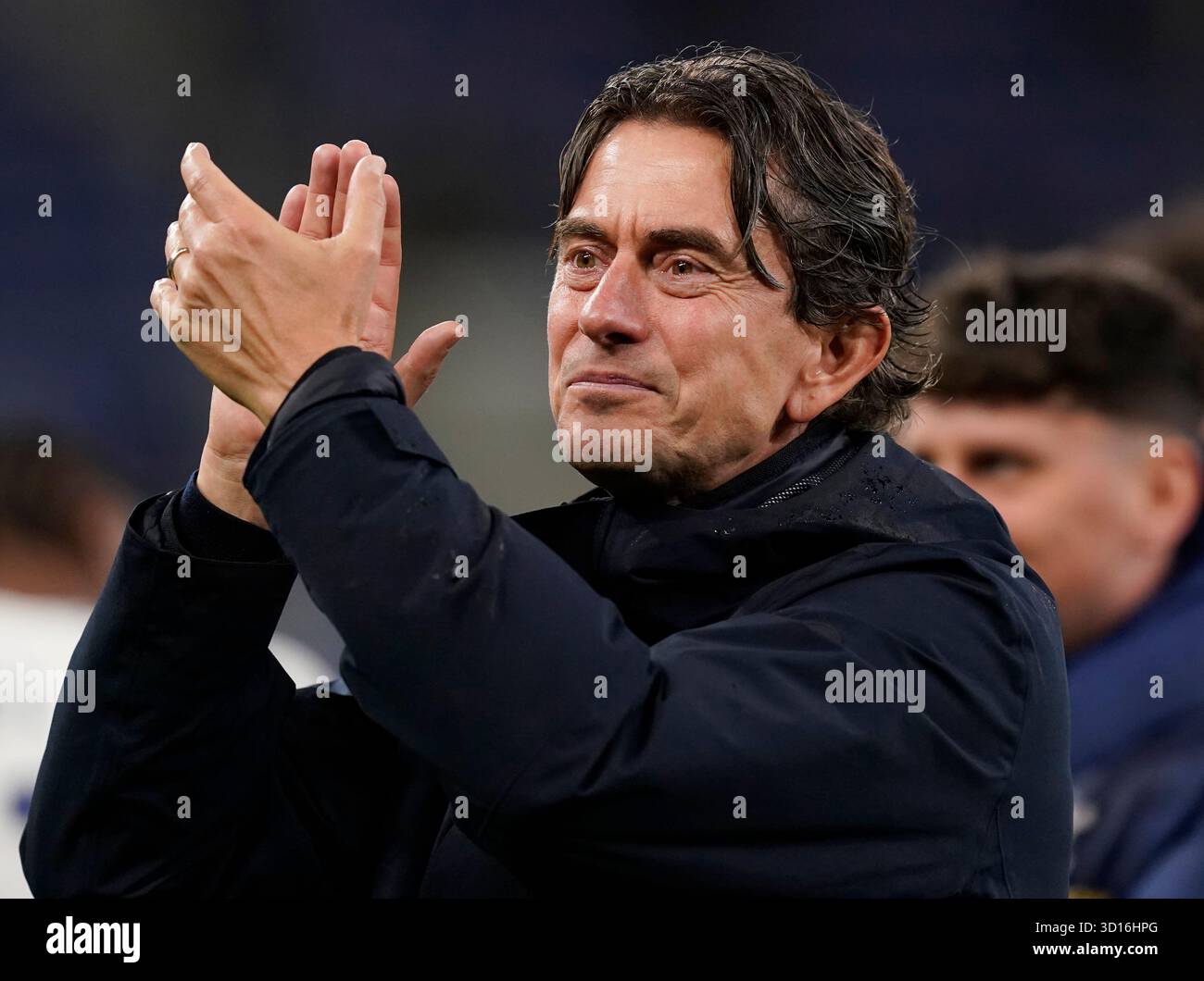 Liverpool, England, 26th October 2025. Thomas Frank coach of Tottenham ...