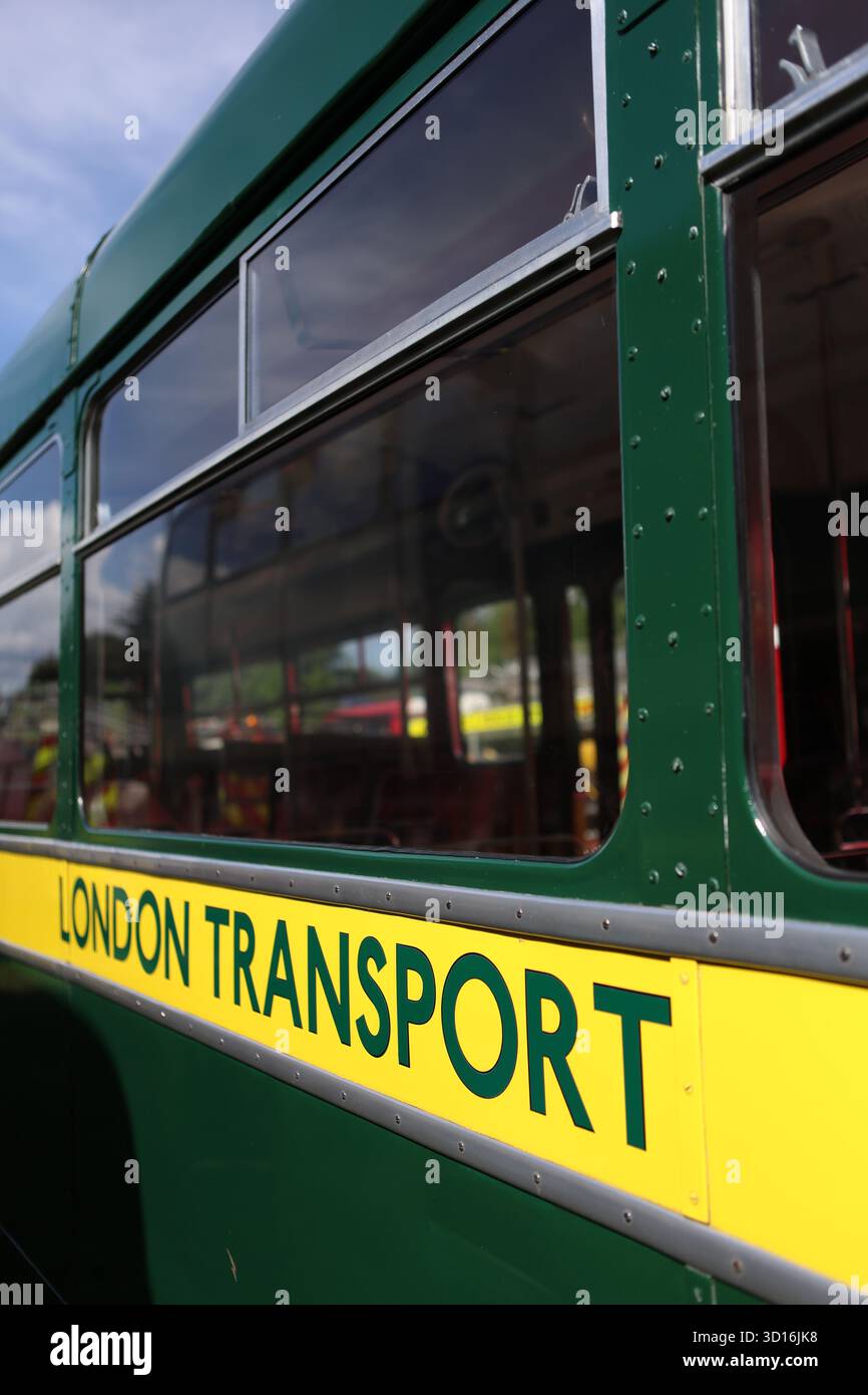 Green public transport bus hi-res stock photography and images - Alamy
