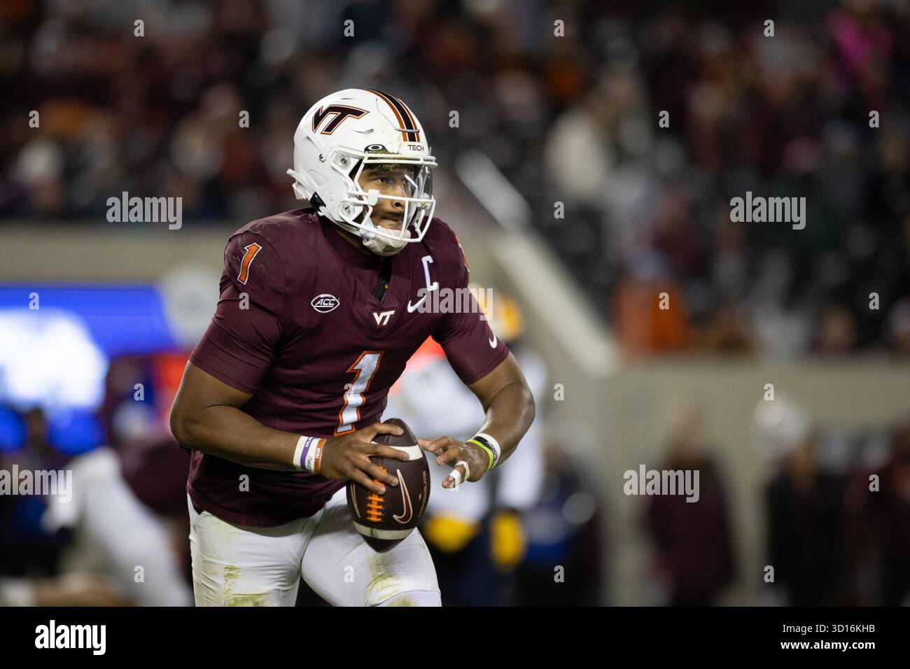 October 24, 2025: Virginia Tech Hokies quarterback Kyron Drones (1 ...