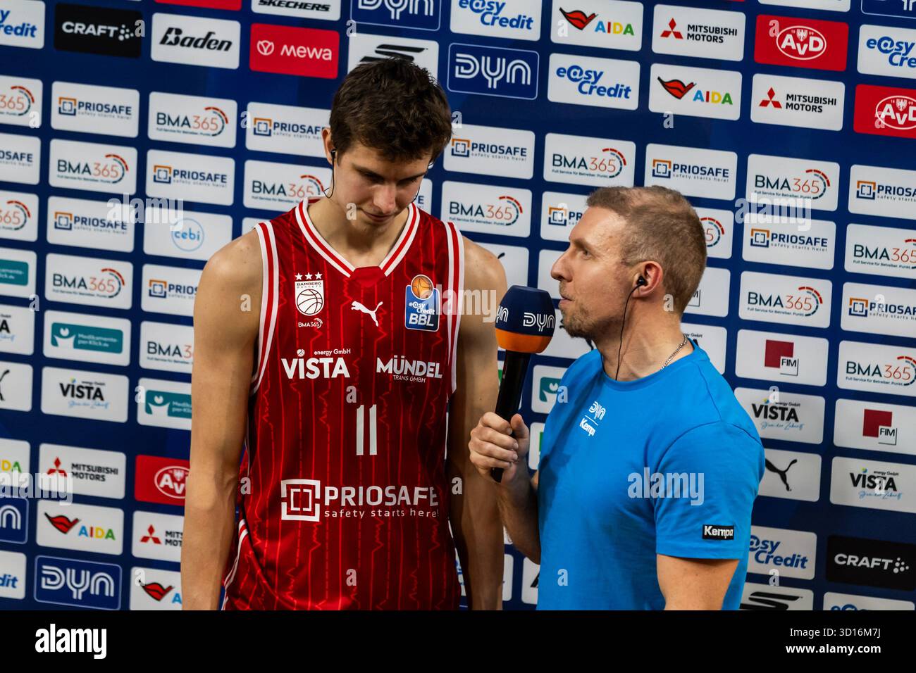 26.10.2025, BROSE Arena, Bamberg, GER, easy-Credit Basketball ...