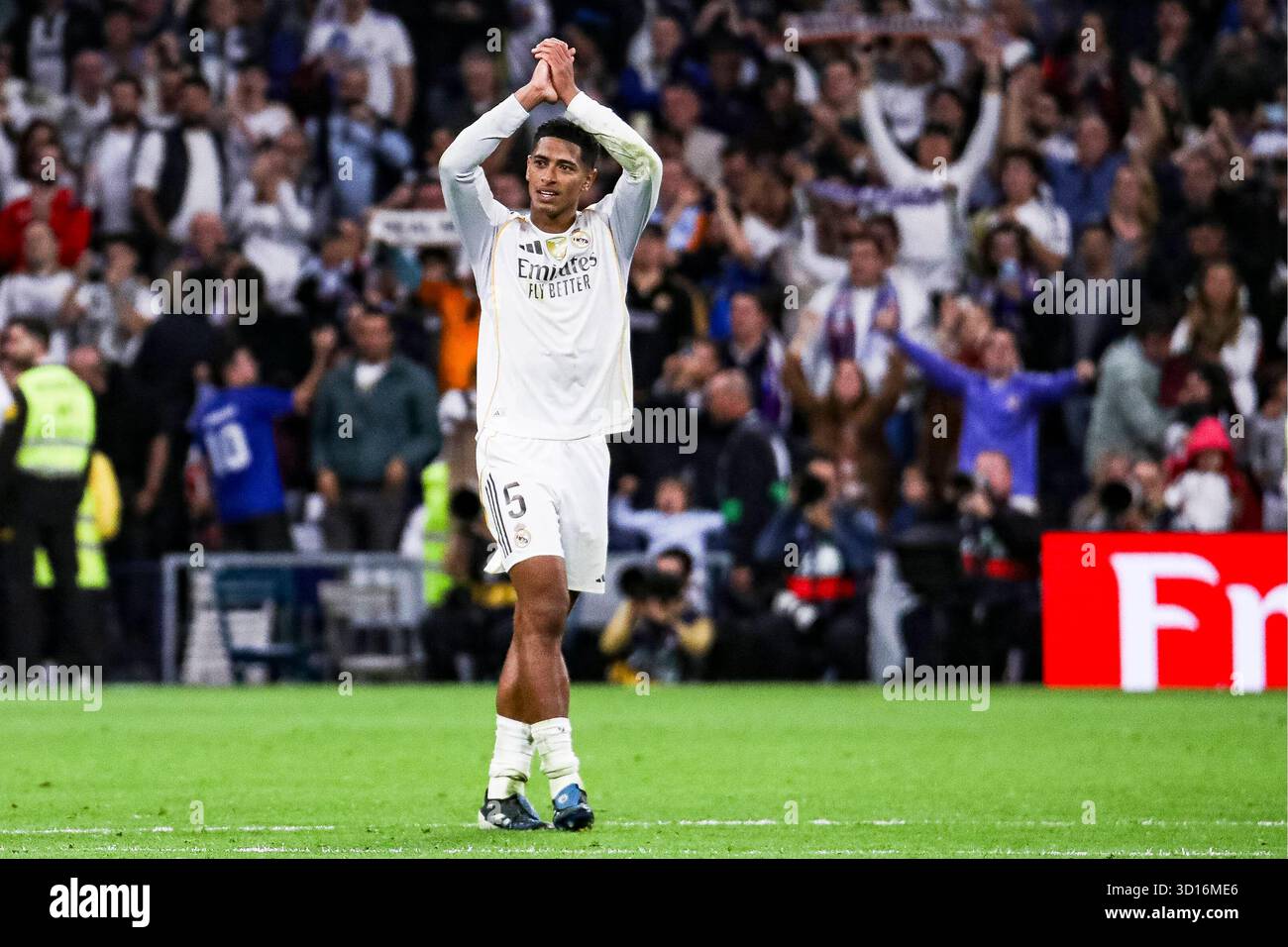 Spanish La Liga EA Sports soccer match Real Madrid vs FC Barcelona at ...