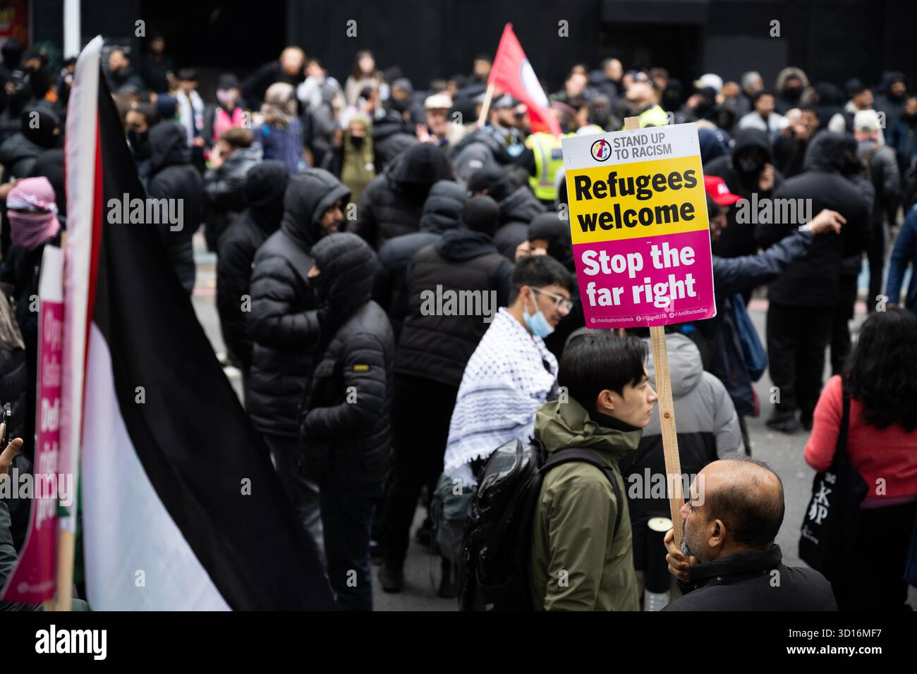 London, UK. 25th October 2025. Stand Up To Racism gather in London's ...