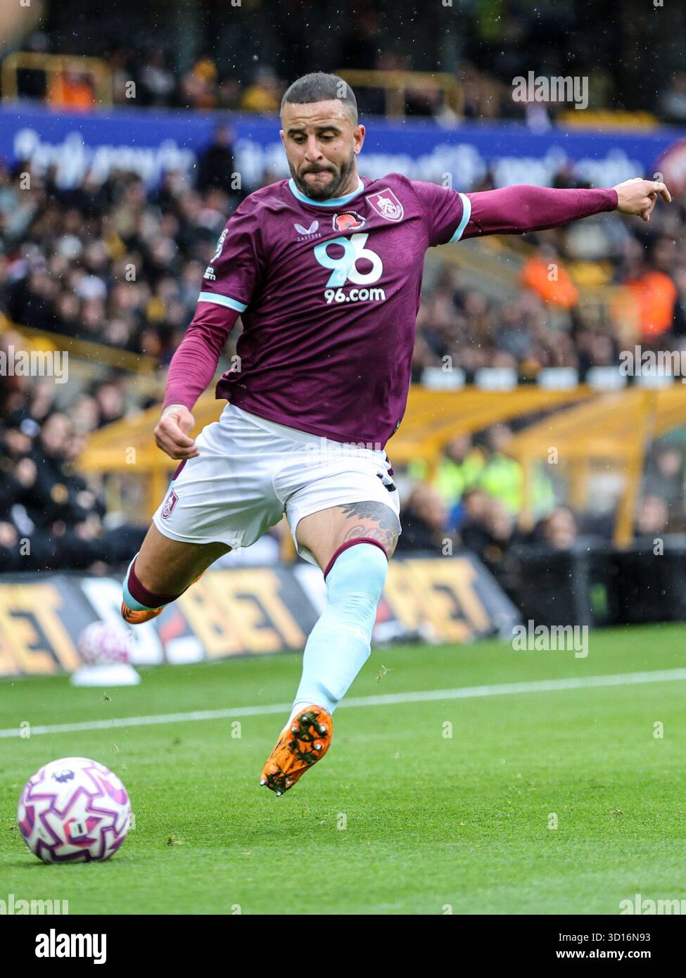 Kyle Walker (2 Burnley) crosses the ball during the Premier League ...