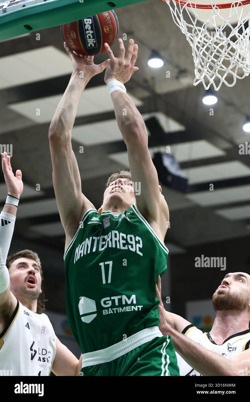 Forward Roko PRKACIN (#17 Nanterre 92) during the Betclic Elite game ...