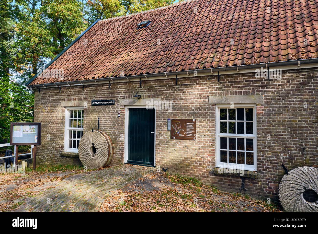 Apeldoorn, Netherlands ; October 18, 2025: Historic Wenumse watermill ...