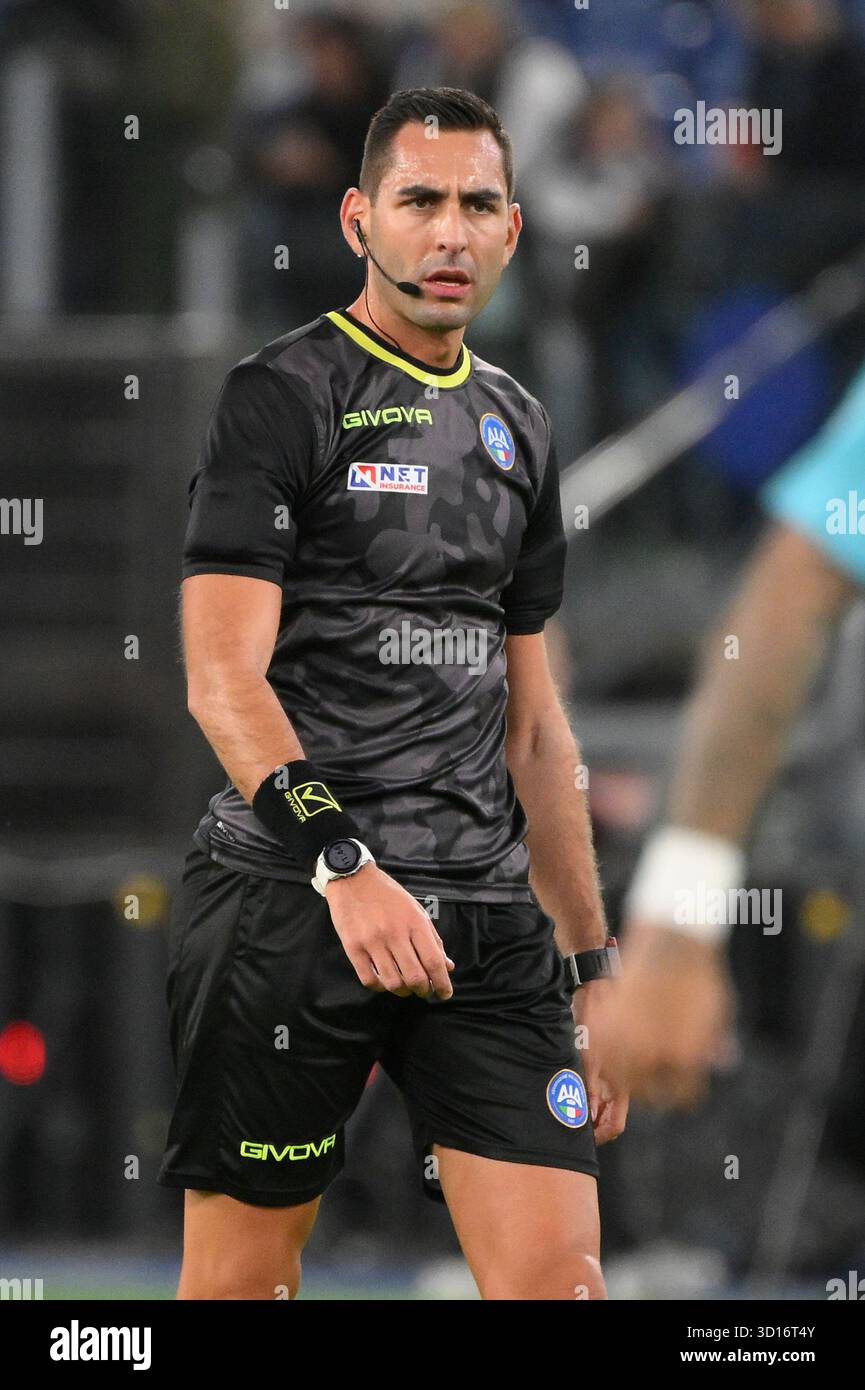 Andrea Colombo referee during the Serie A Enilive soccer match between ...
