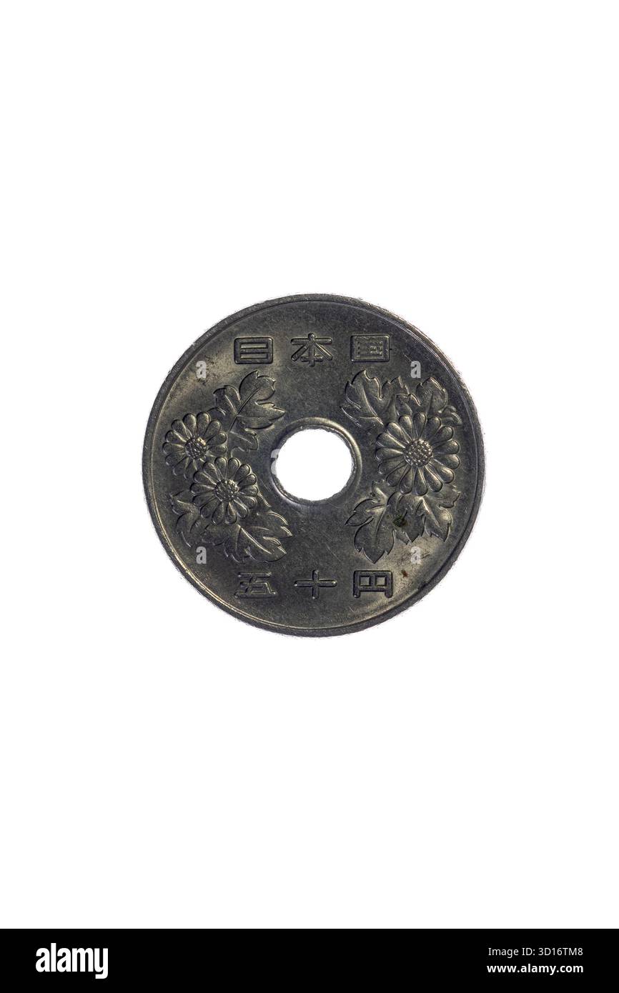 Japanese 50 Yen coin Stock Photo - Alamy