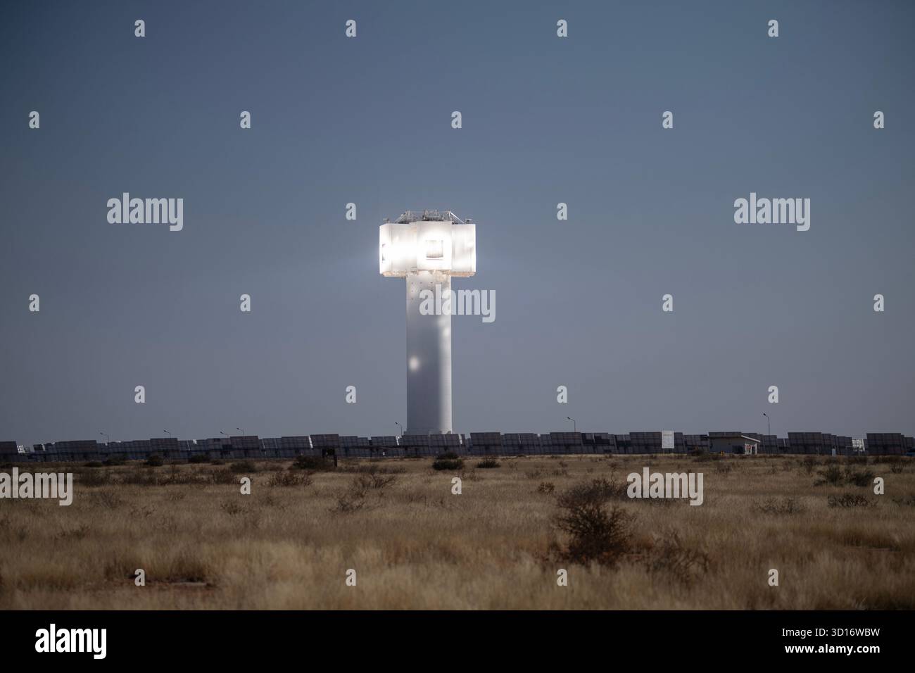 The Khi Solar One solar power installation near Upington, South Africa ...