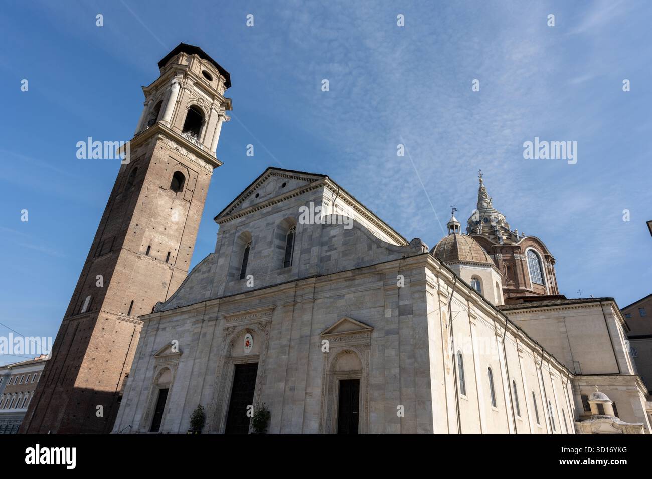 Beautiful view of the Turin Cathedral, also known as the Duomo di ...