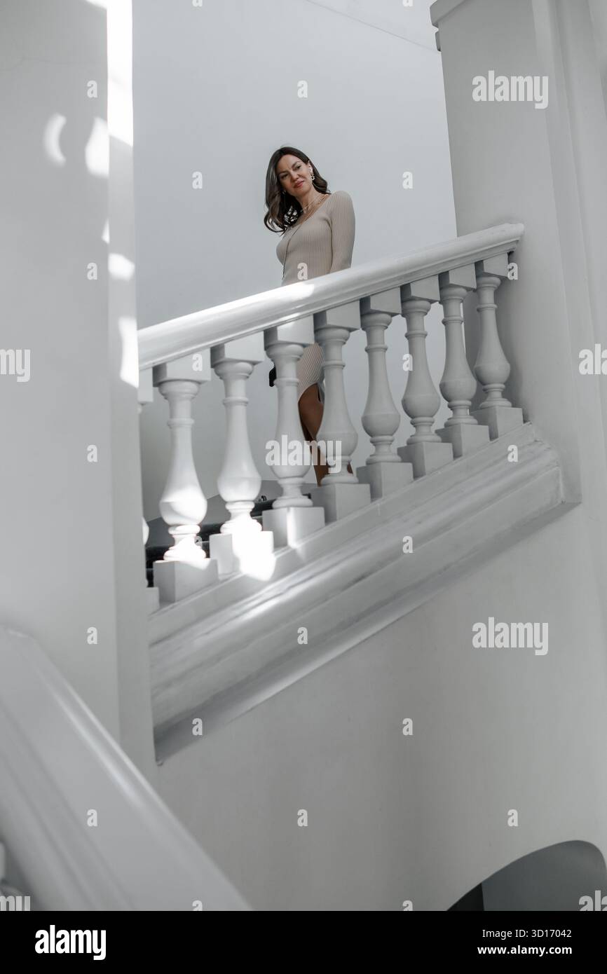 Elegant indoor staircase features hi-res stock photography and images ...