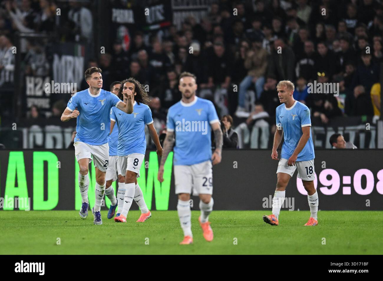 Toma Basic of S.S. Lazio celebrates after scoring the goal of 1-0 ...