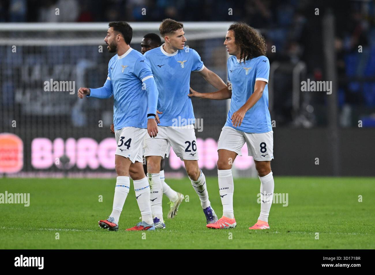 Toma Basic of S.S. Lazio celebrates after scoring the goal of 1-0 ...