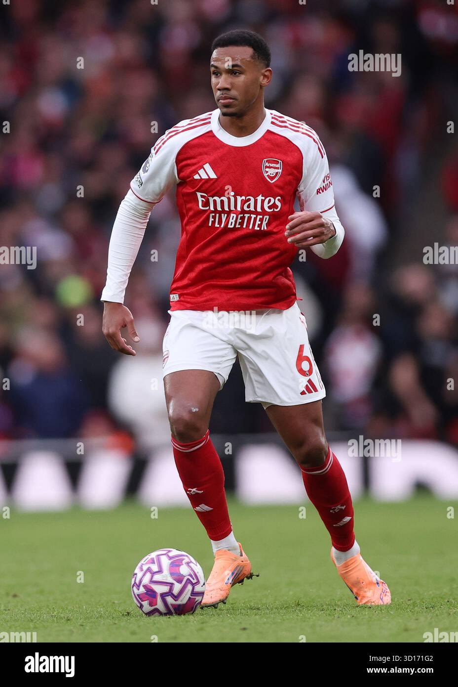 London, England, 26th October 2025. Gabriel of Arsenal during the ...