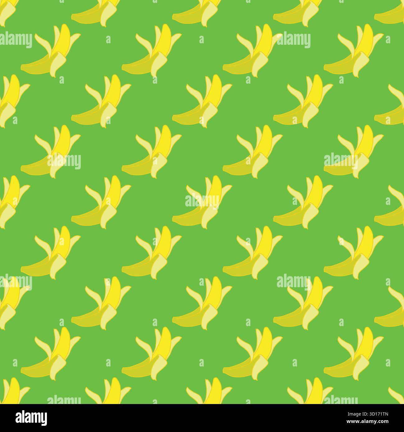 Vector illustration banana continuous Stock Vector Images - Alamy