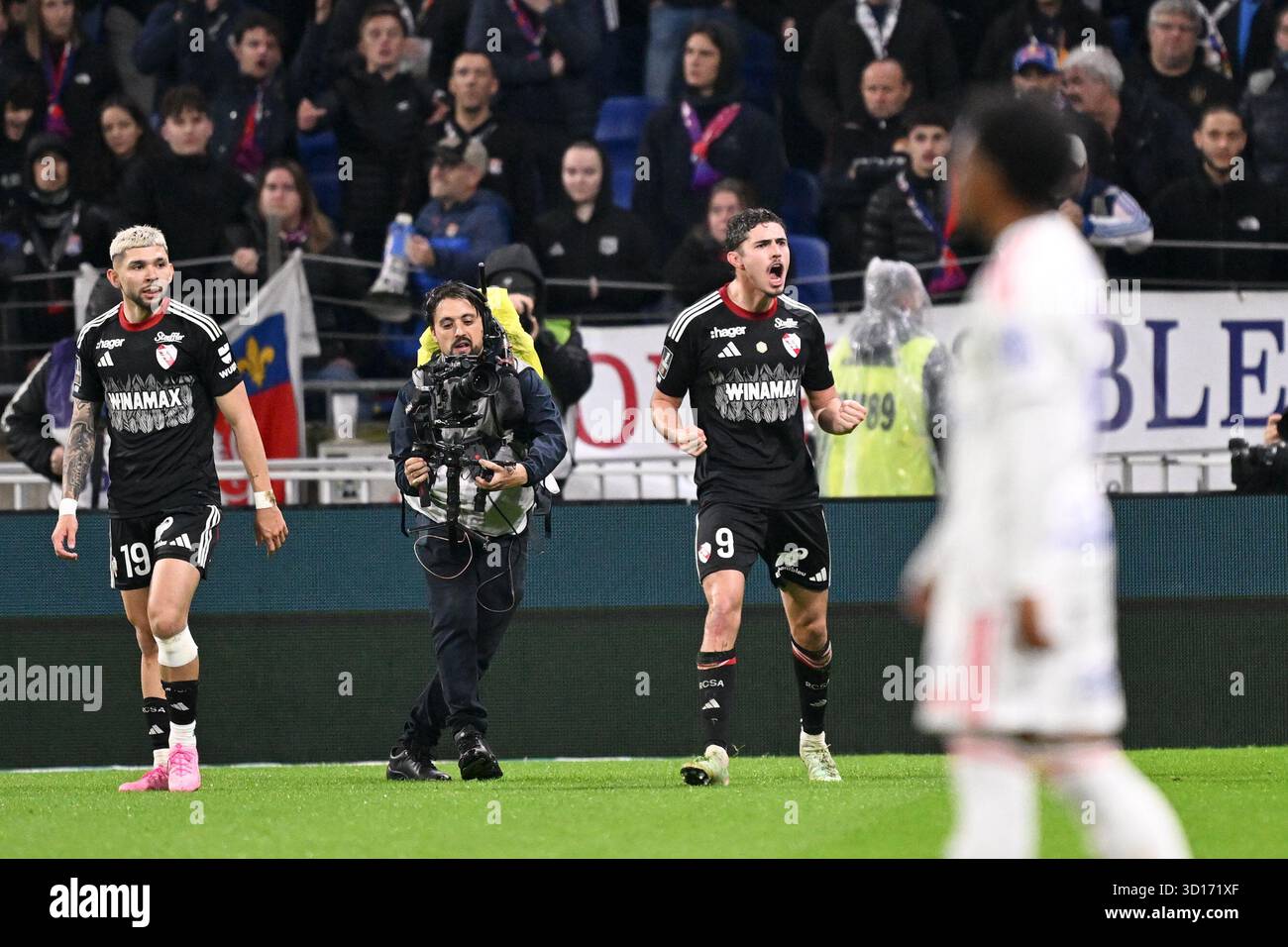 19 Julio ENCISO (rcsa) - 09 Joaquin PANICHELLI (rcsa) during the Ligue ...