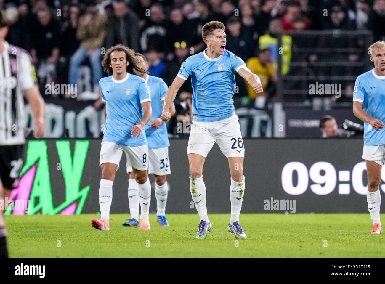 Toma Basic of SS Lazio celebrates after scoring first goal during the ...