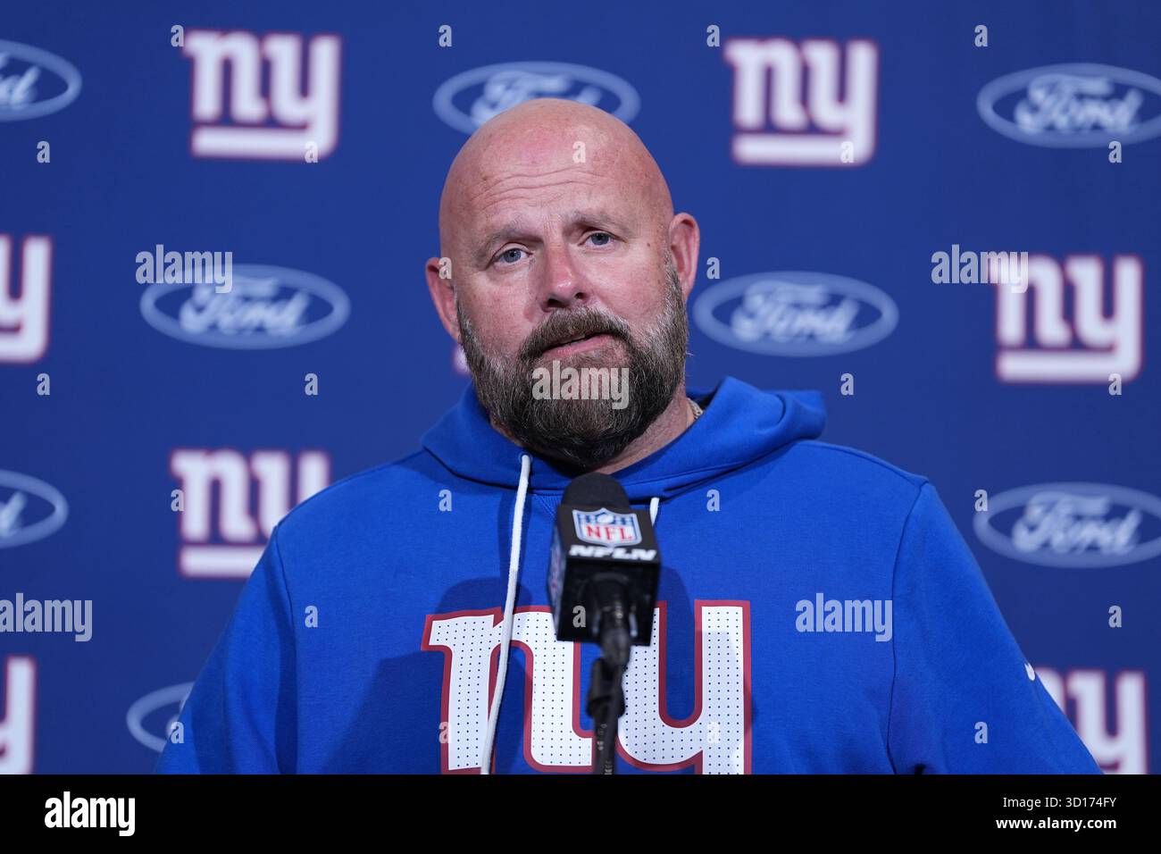 New York Giants head coach Brian Daboll reacts after an NFL football ...