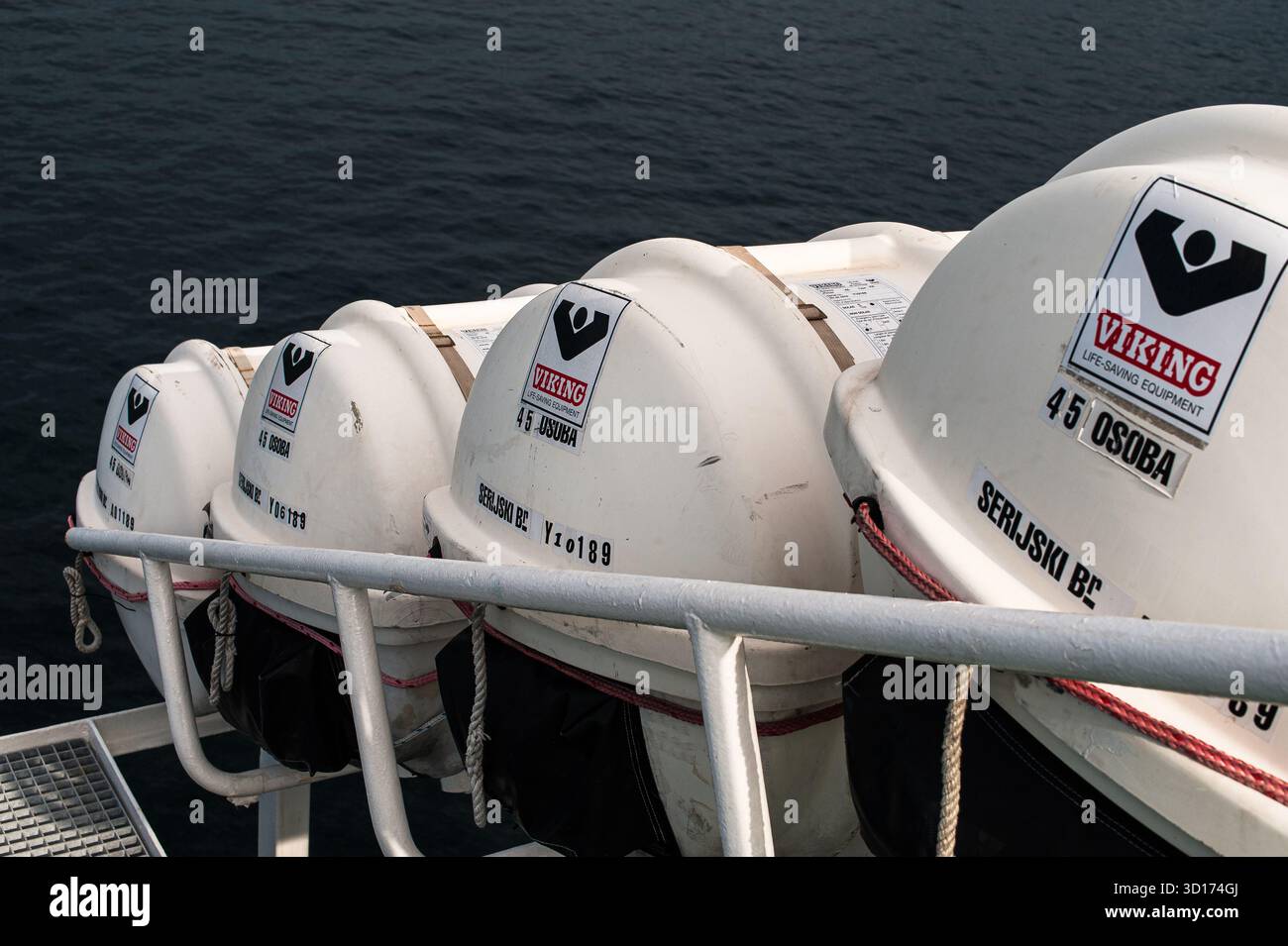 Life raft container on hi-res stock photography and images - Alamy